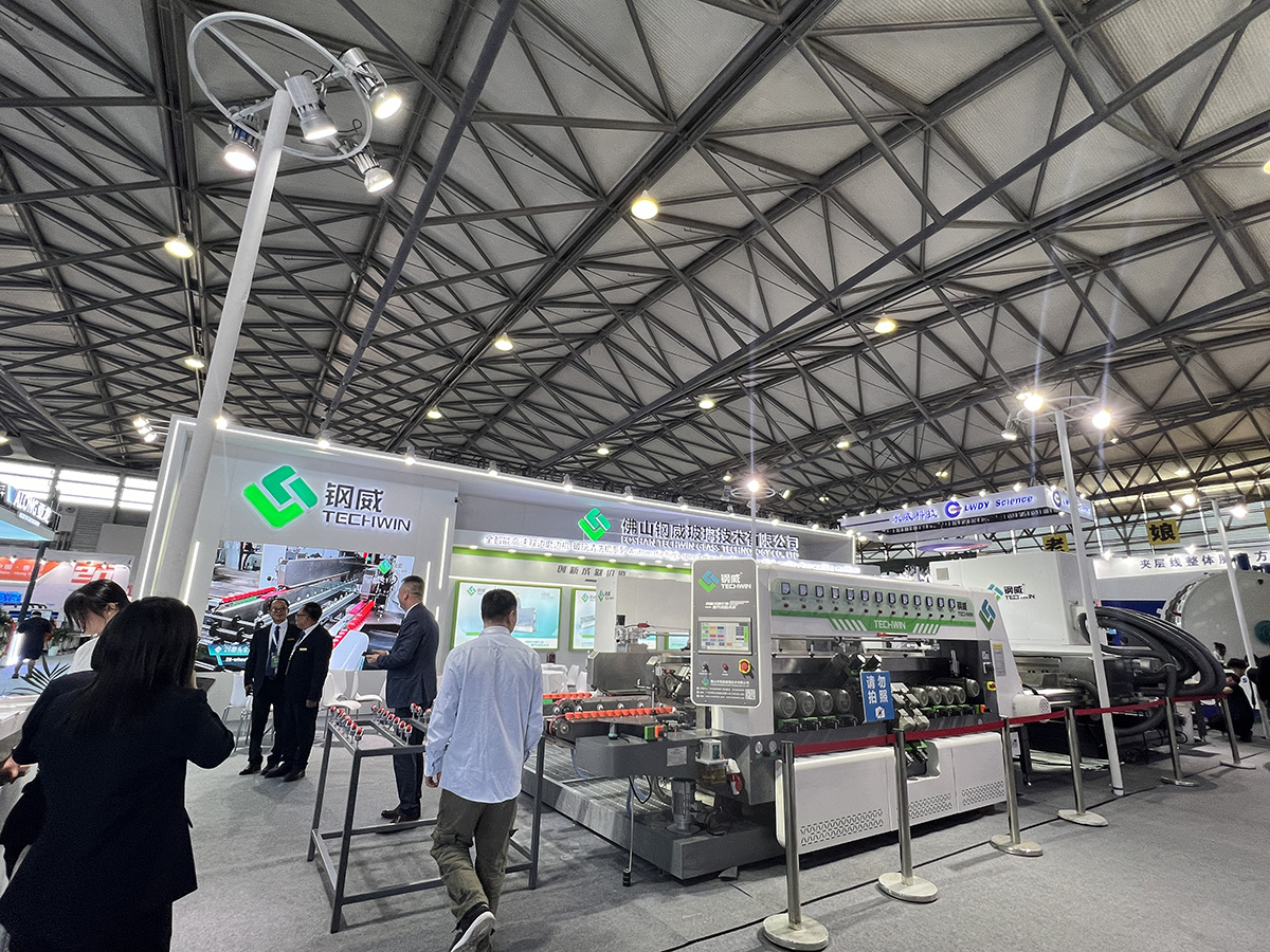 TECHWIN glass double edger at CHINA GLASS 2024 - Fstechwin